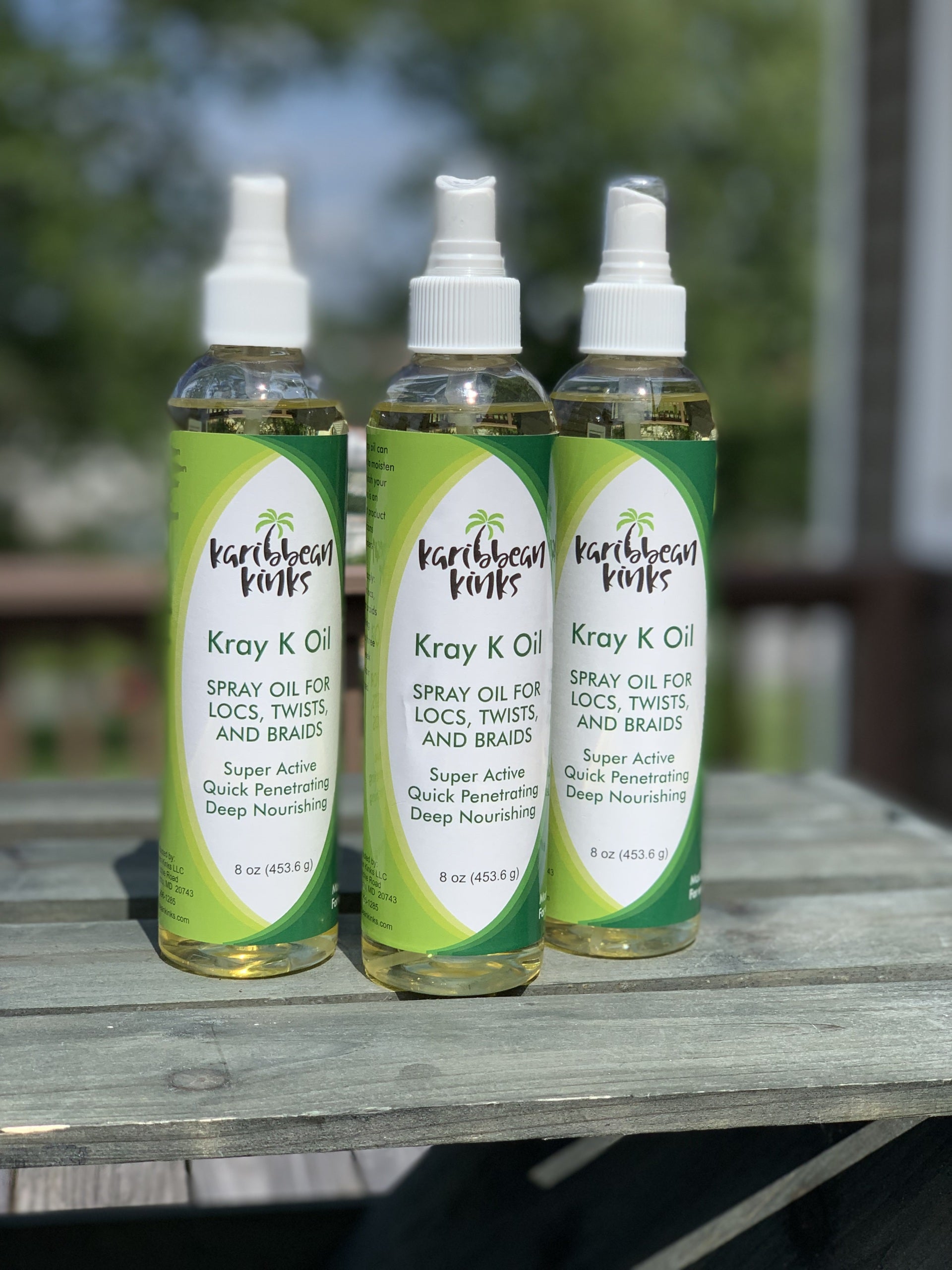 3 bottles of Kray K oil. | Karibbean Kinks Natural Hair Salon